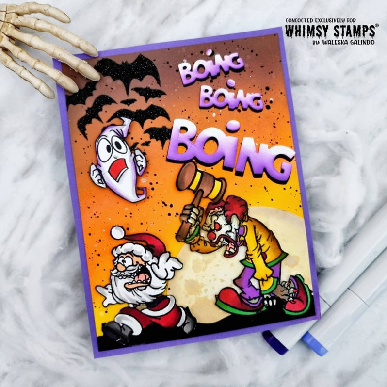 Boing! Word and Shadow Die Set– Whimsy Stamps
