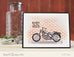 Biker Kickstart My Heart Clear Stamps | Whimsy Stamps
