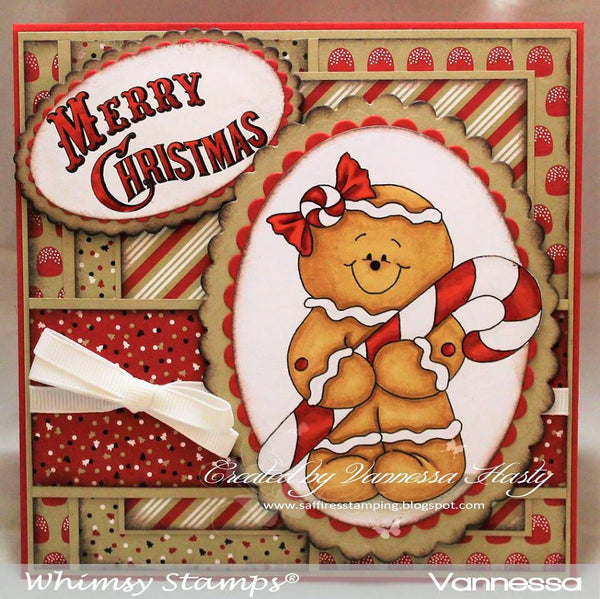 Gingerbread Man - Digital Stamp | Whimsy Stamps