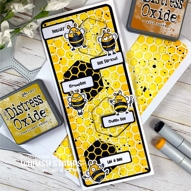 Bizzy Bees 2 Clear Stamps– Whimsy Stamps