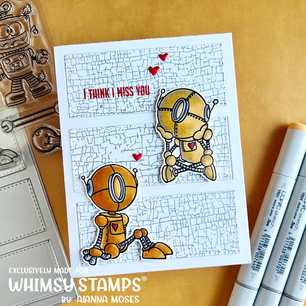Robots Clear Stamps | Whimsy Stamps