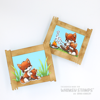 Fox Family Clear Stamps – Whimsy Stamps