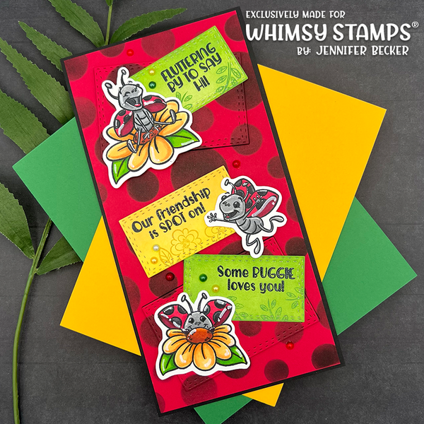Lady Buggies Clear Stamps | Whimsy Stamps