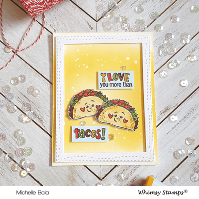 Wonky Stitched Rectangles Die Set– Whimsy Stamps