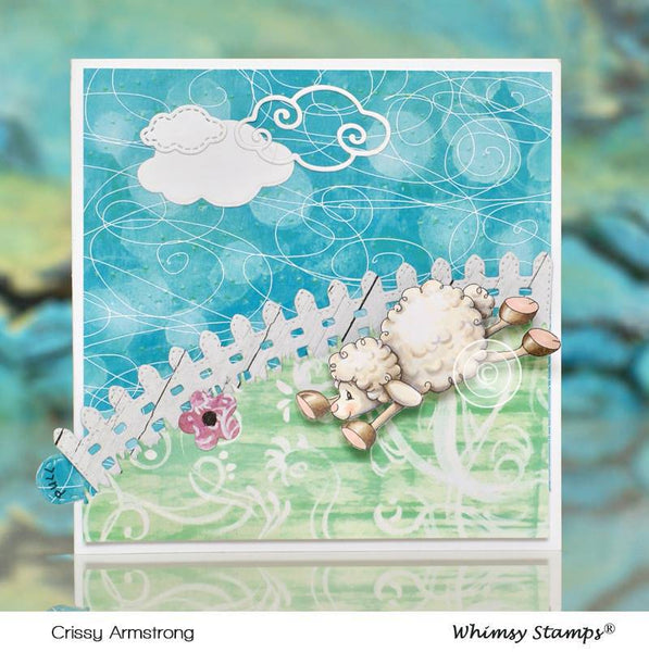 Lamb Slides - Digital Stamp | Whimsy Stamps