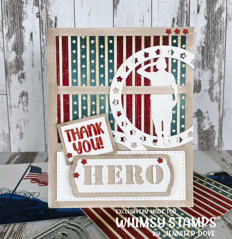 Military Hero and Shero Die Set– Whimsy Stamps