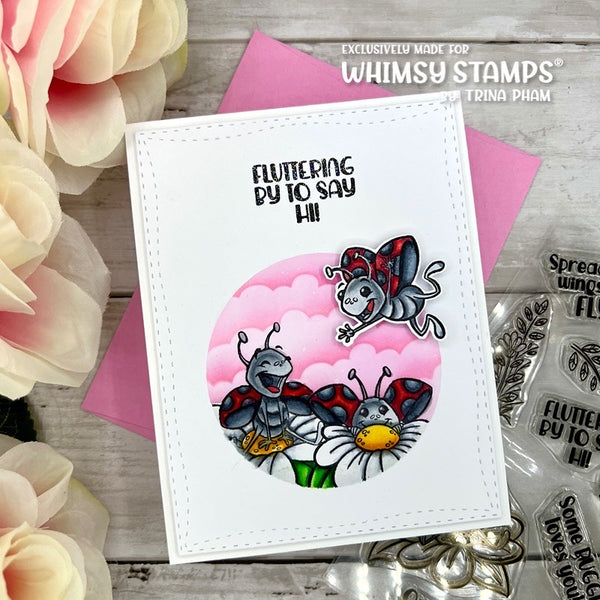 Lady Buggies Clear Stamps | Whimsy Stamps