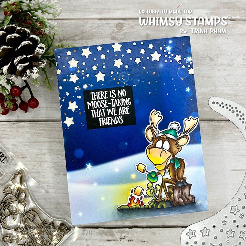 Moose You Clear Stamps– Whimsy Stamps