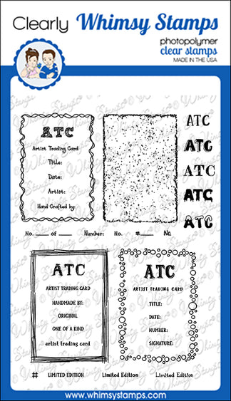 ATC Frames and Signatures Clear Stamps | Whimsy Stamps