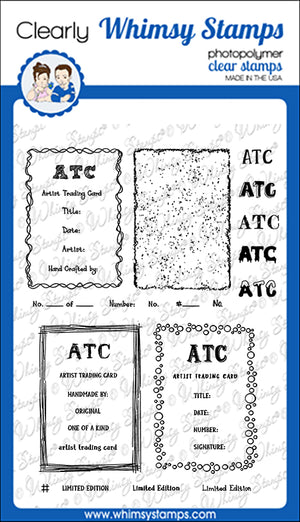 ATC Frames and Signatures Clear Stamps– Whimsy Stamps