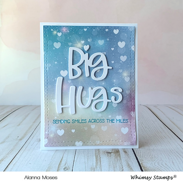 Big Hugs Word Die Set | Whimsy Stamps