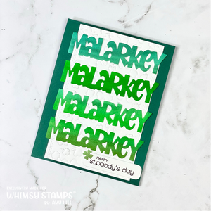 Malarkey Word Die Set– Whimsy Stamps