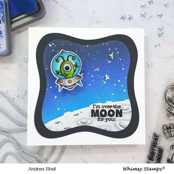 Over the Moon Clear Stamps | Whimsy Stamps