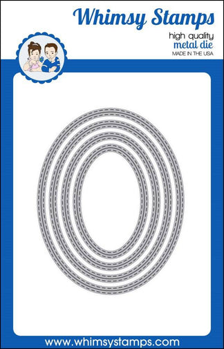 Basic Stitched Ovals Die Set
