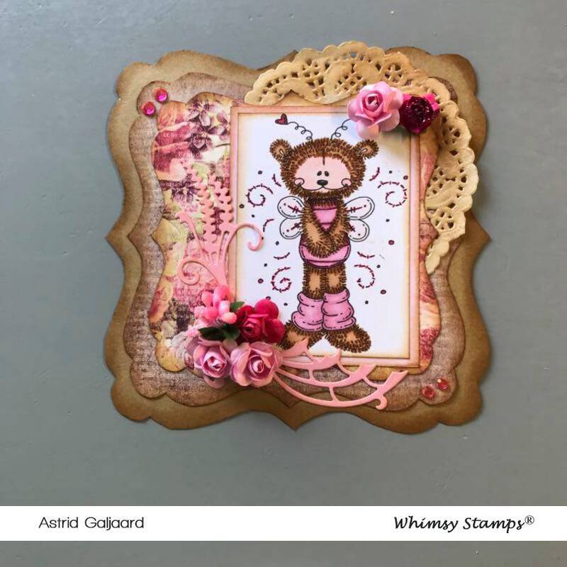 Bumble Bear Smile - Digital Stamp | Whimsy Stamps