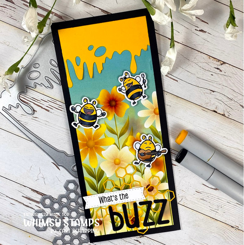 Bizzy Bees 2 Clear Stamps– Whimsy Stamps