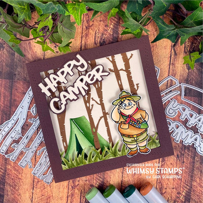 Happy Camper Die Set– Whimsy Stamps