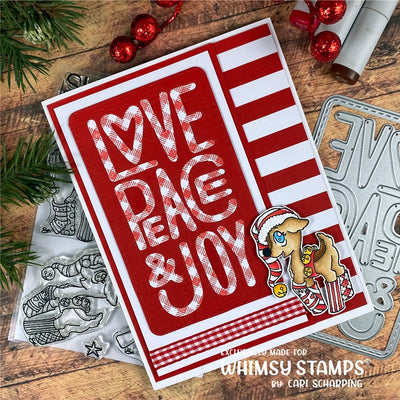 Peace Love Joy Die Set– Whimsy Stamps