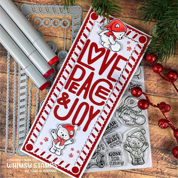 Peace Love Joy Die Set | Whimsy Stamps