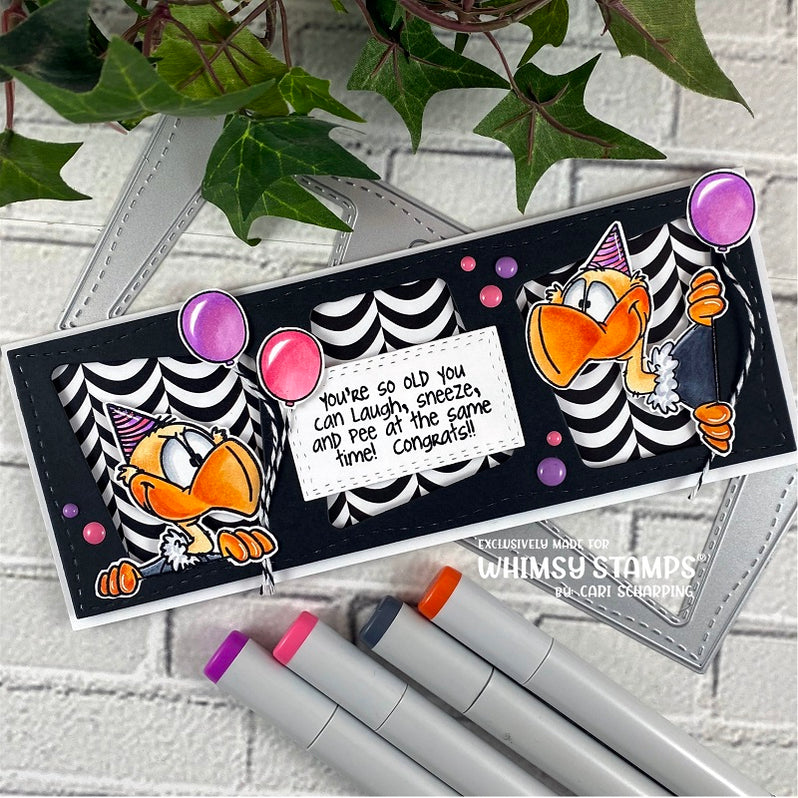 Old Buzzard Clear Stamps– Whimsy Stamps