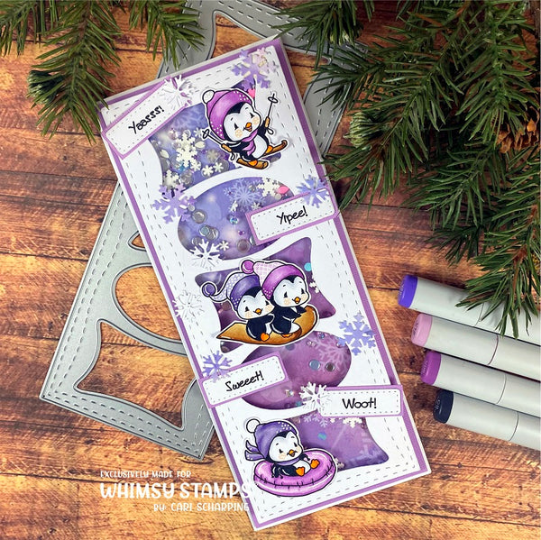 Penguin Snow Days Clear Stamps | Whimsy Stamps