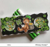 Shamrock Bear - Digital Stamp | Whimsy Stamps