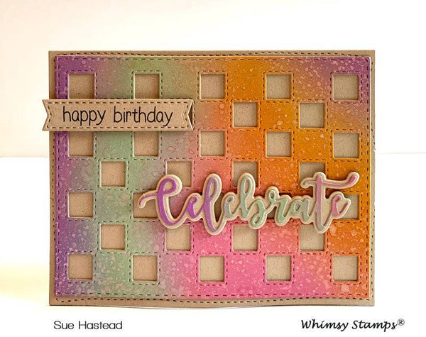 Checkerboard Die | Whimsy Stamps