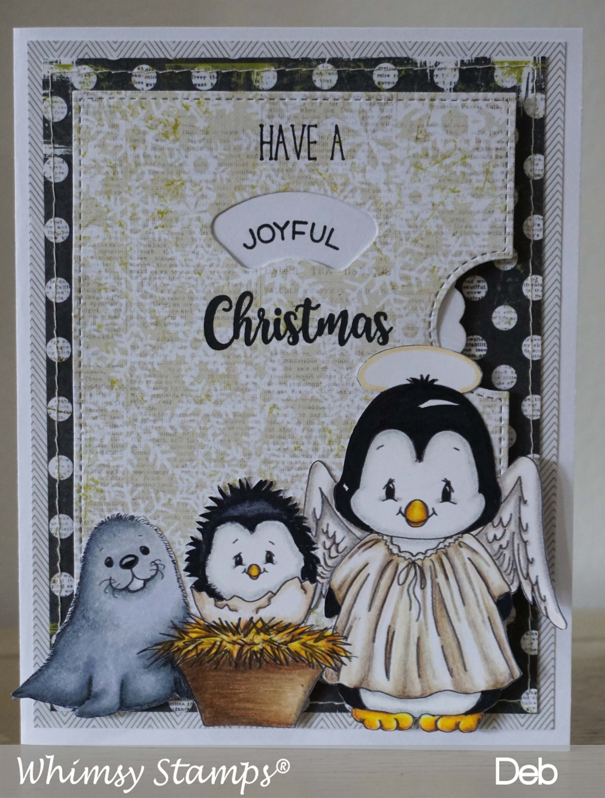 Penguin Nativity - Digital Stamp– Whimsy Stamps