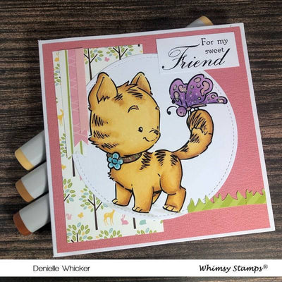 Kitty with Butterfly - Digital Stamp– Whimsy Stamps