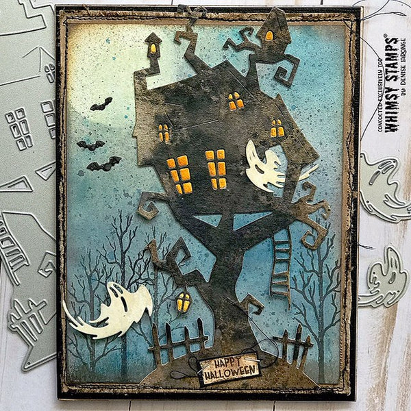 Mini Slim Tree House Die Set | Whimsy Stamps