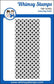 Slimline Embossing Folder - Diagonal Dots | Whimsy Stamps