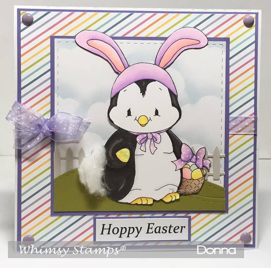 Penguin Easter Bunny - Digital Stamp– Whimsy Stamps
