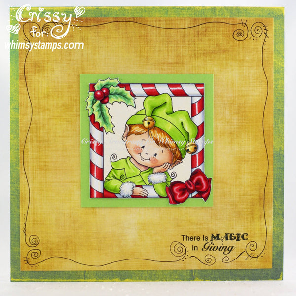 Elf Frame - Digital Stamp | Whimsy Stamps