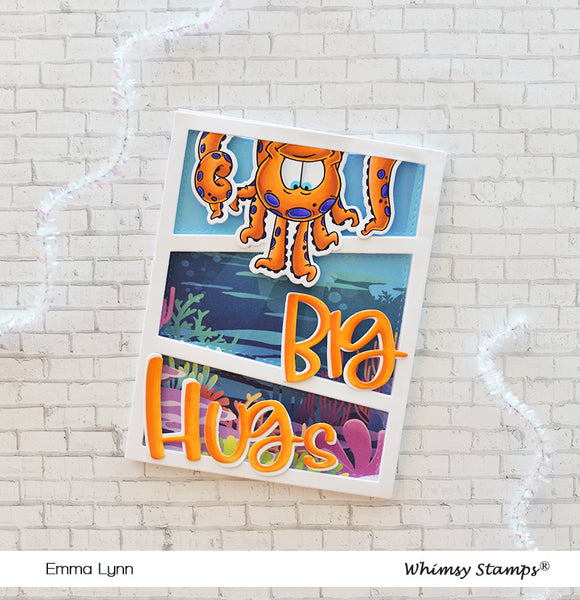 Big Hugs Word Die Set | Whimsy Stamps