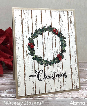 Farmhouse Shiplap Background Rubber Cling Stamp– Whimsy Stamps