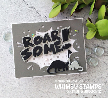 Roar My Baby Saur Die Set | Whimsy Stamps
