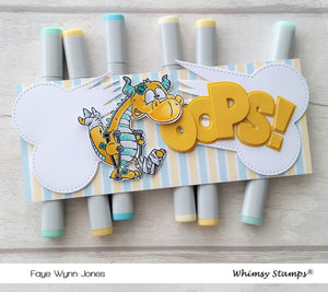 Slimline Dog Bone Die Set– Whimsy Stamps