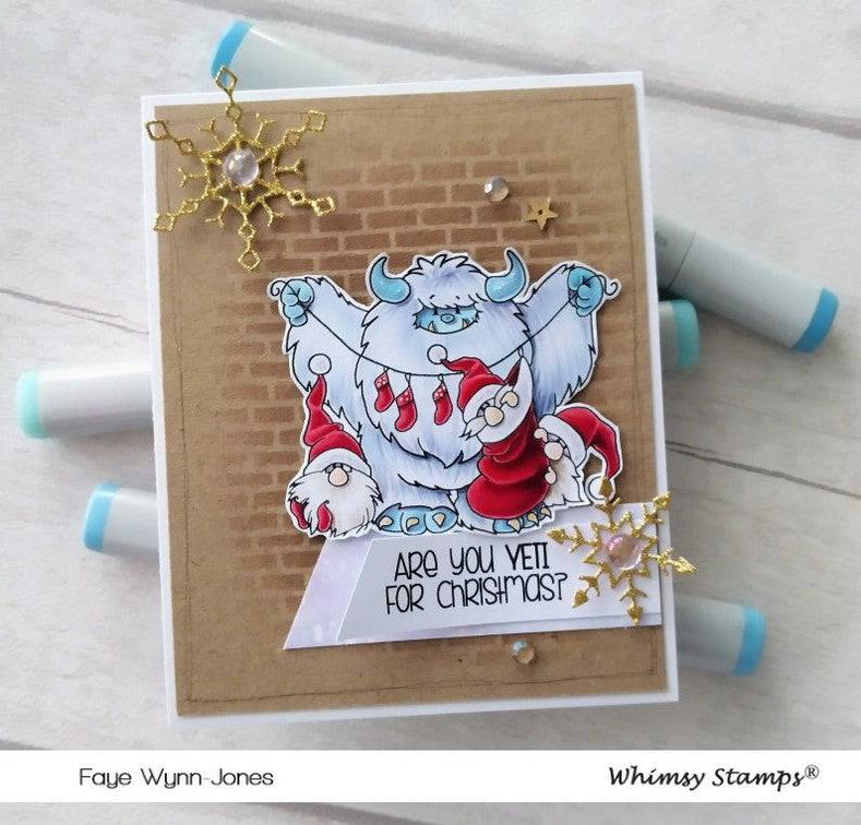 Yeti for Christmas Clear Stamps– Whimsy Stamps