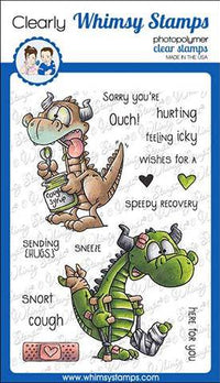 Get Well Dragons Clear Stamps– Whimsy Stamps