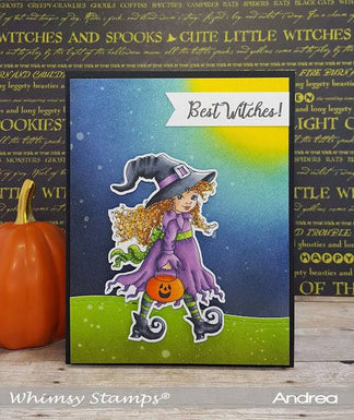 Halloween Witchy Girl - Digital Stamp
