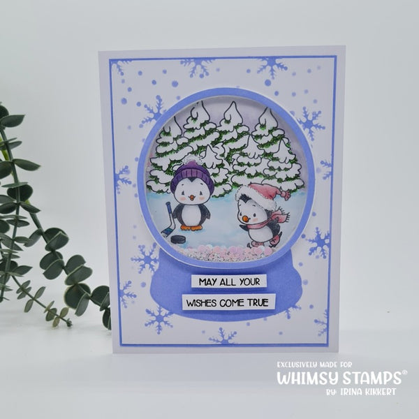 Holiday Snowglobe Clear Stamps | Whimsy Stamps