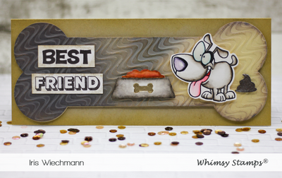 Slimline Dog Bone Die Set– Whimsy Stamps