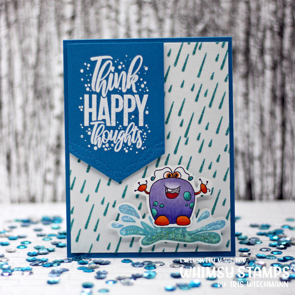It's Raining - 6x9 Stencil | Whimsy Stamps
