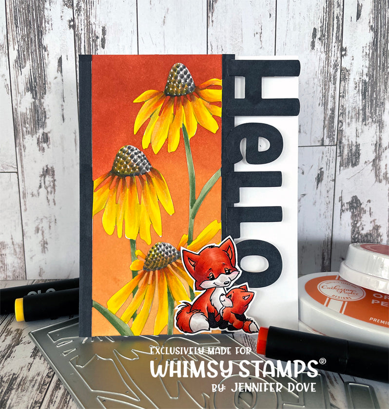 Coneflower Frame Die– Whimsy Stamps