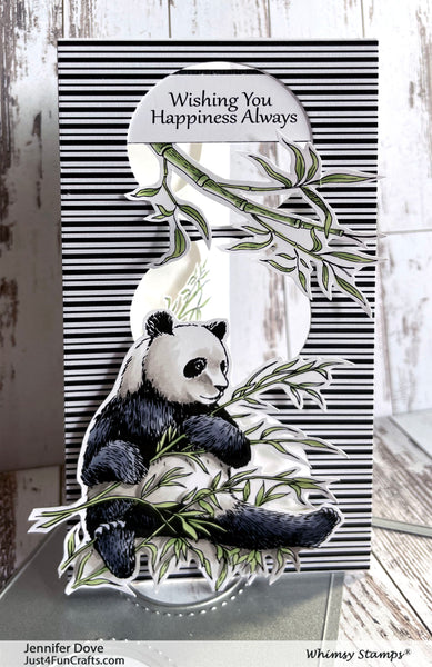 Panda Clear Stamps | Whimsy Stamps