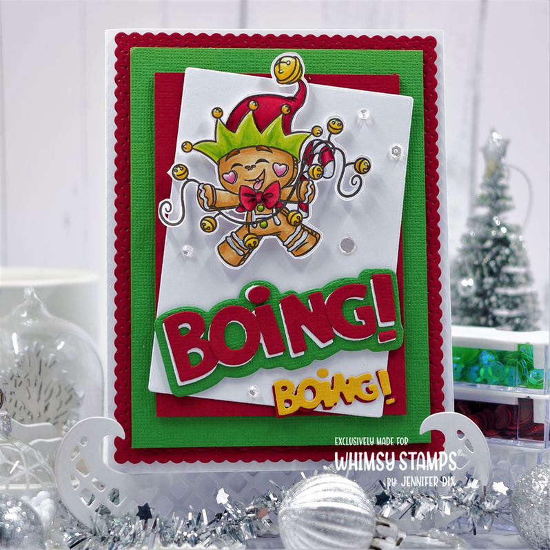 Boing! Word and Shadow Die Set– Whimsy Stamps