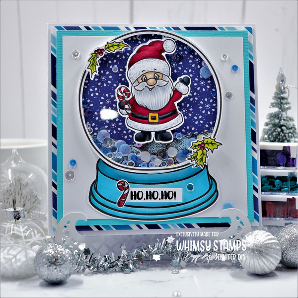 Holiday Snowglobe Clear Stamps | Whimsy Stamps