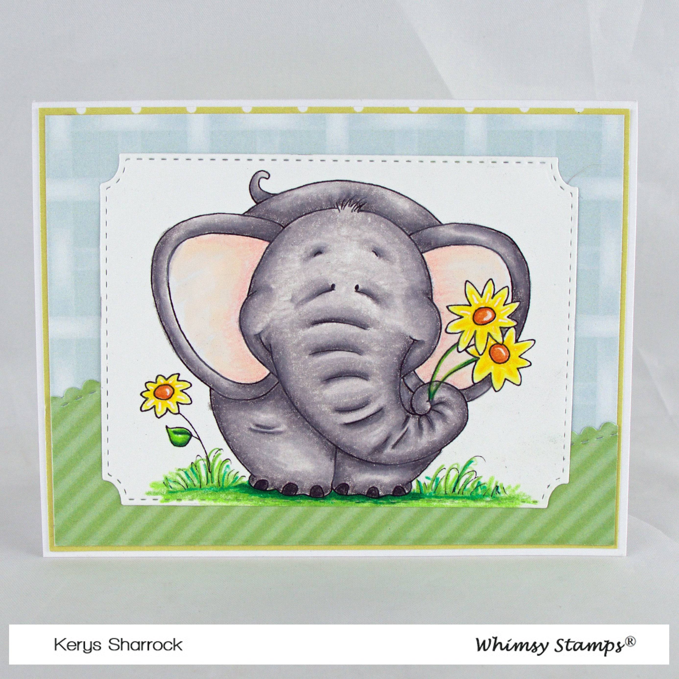Well Rounded Elephant - Digital Stamp– Whimsy Stamps