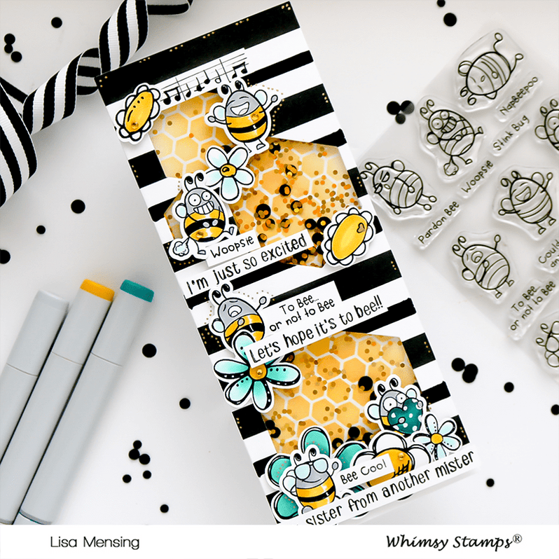 Bizzy Bees Clear Stamps– Whimsy Stamps