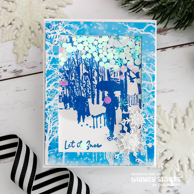 Blissful Winter Rubber Cling Stamp– Whimsy Stamps